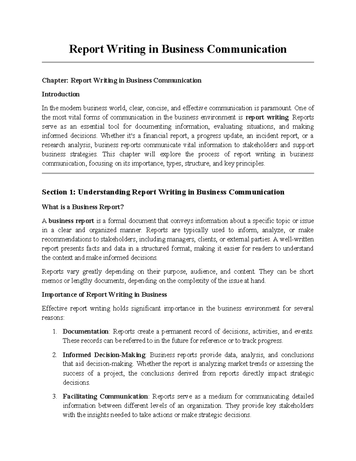 BUS 101: Essential Guide to Report Writing in Business Communication ...