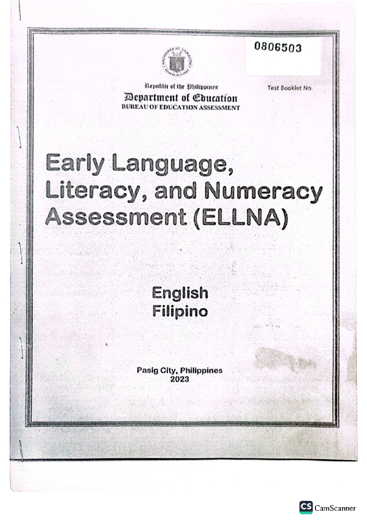ELLNA 2023C 104141 - Comprehensive Reviewer for Language and Numeracy ...