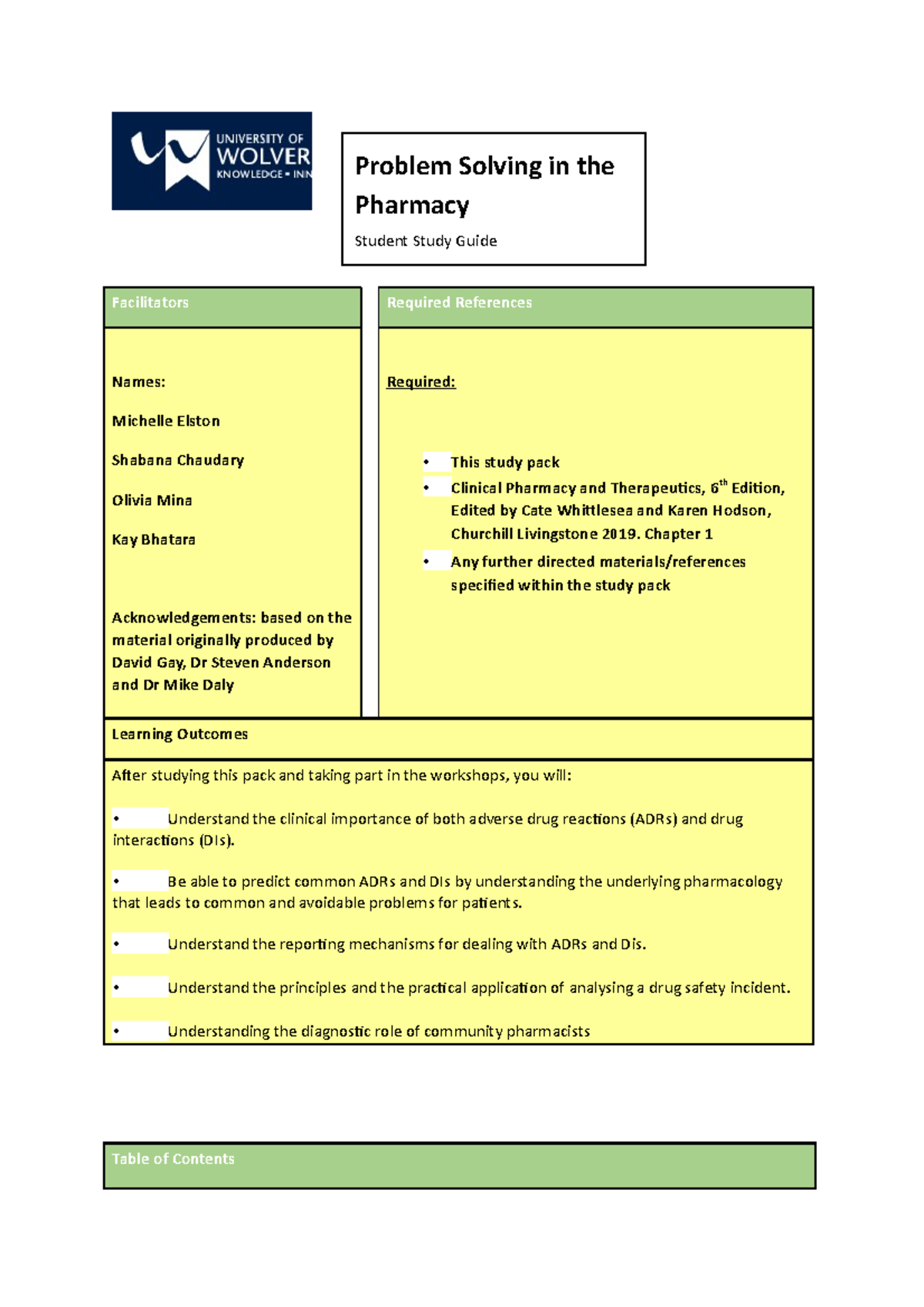 CPS Pack 3: Problem Solving in Pharmacy Study Guide 2022 - Studocu