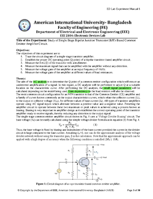 IEC LAB EXP 10: Nodal Analysis in R-L-C Circuits Using AC Theory - Studocu