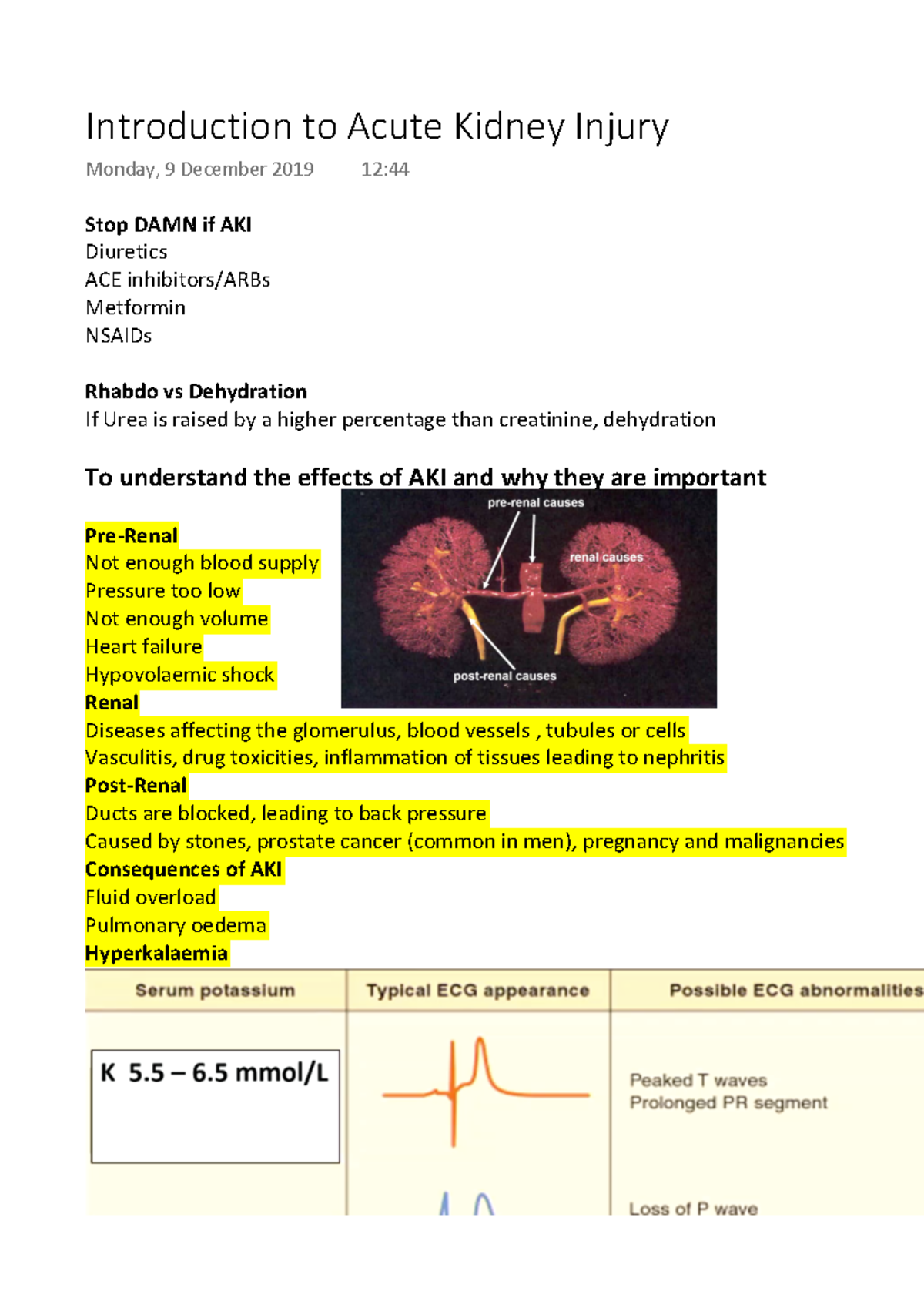 Acute Kidney Injury (AKI) Overview: Understanding Causes & Management ...