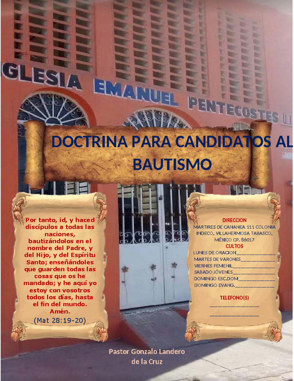 Doctrina para Candidatos al Bautismo - Templo Emanuel UEI - Studocu