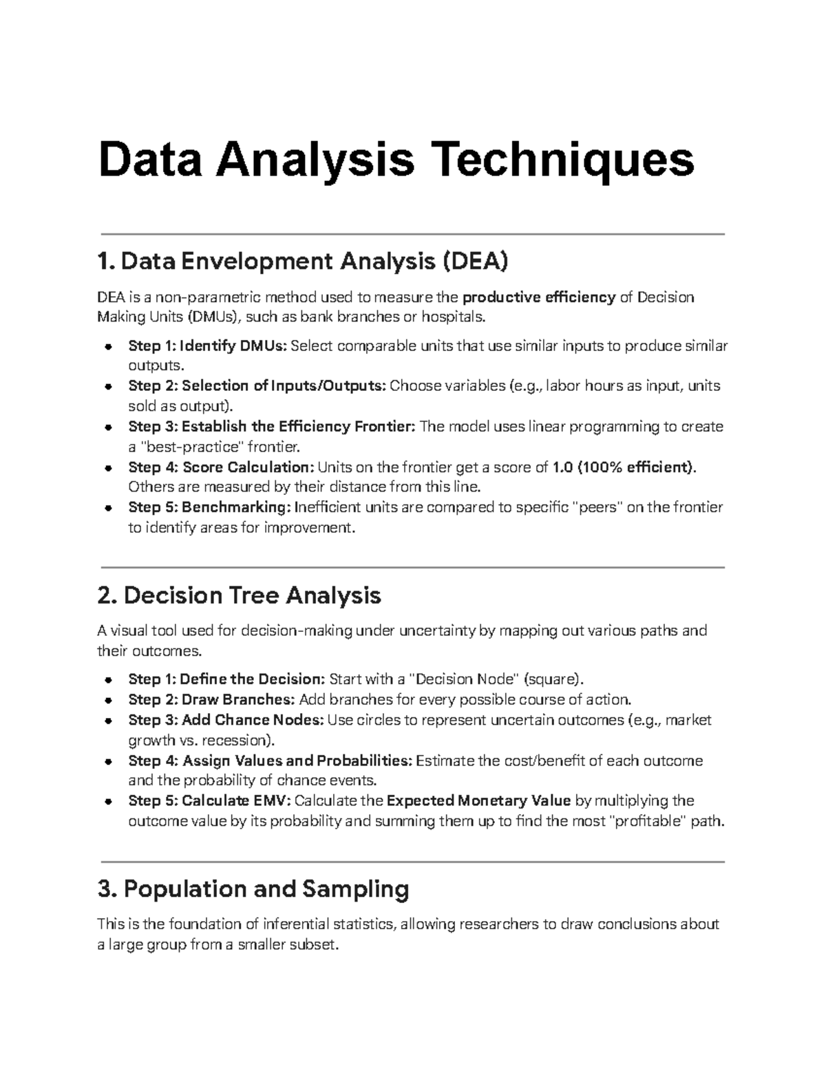 Data Analysis Techniques (DAT101): Step-by-Step Guide - Studocu