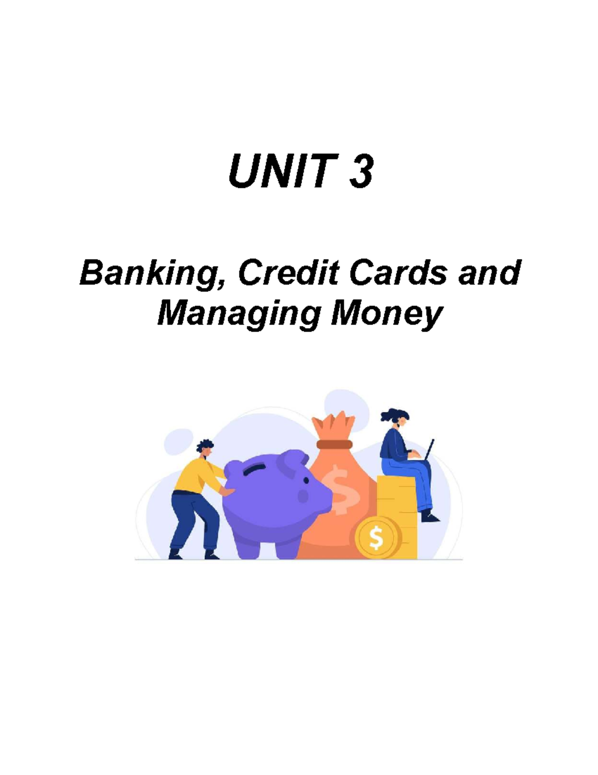 UNIT 3 - Package - Unit 3 - Purchasing Power Notes - UNIT 3 Banking ...