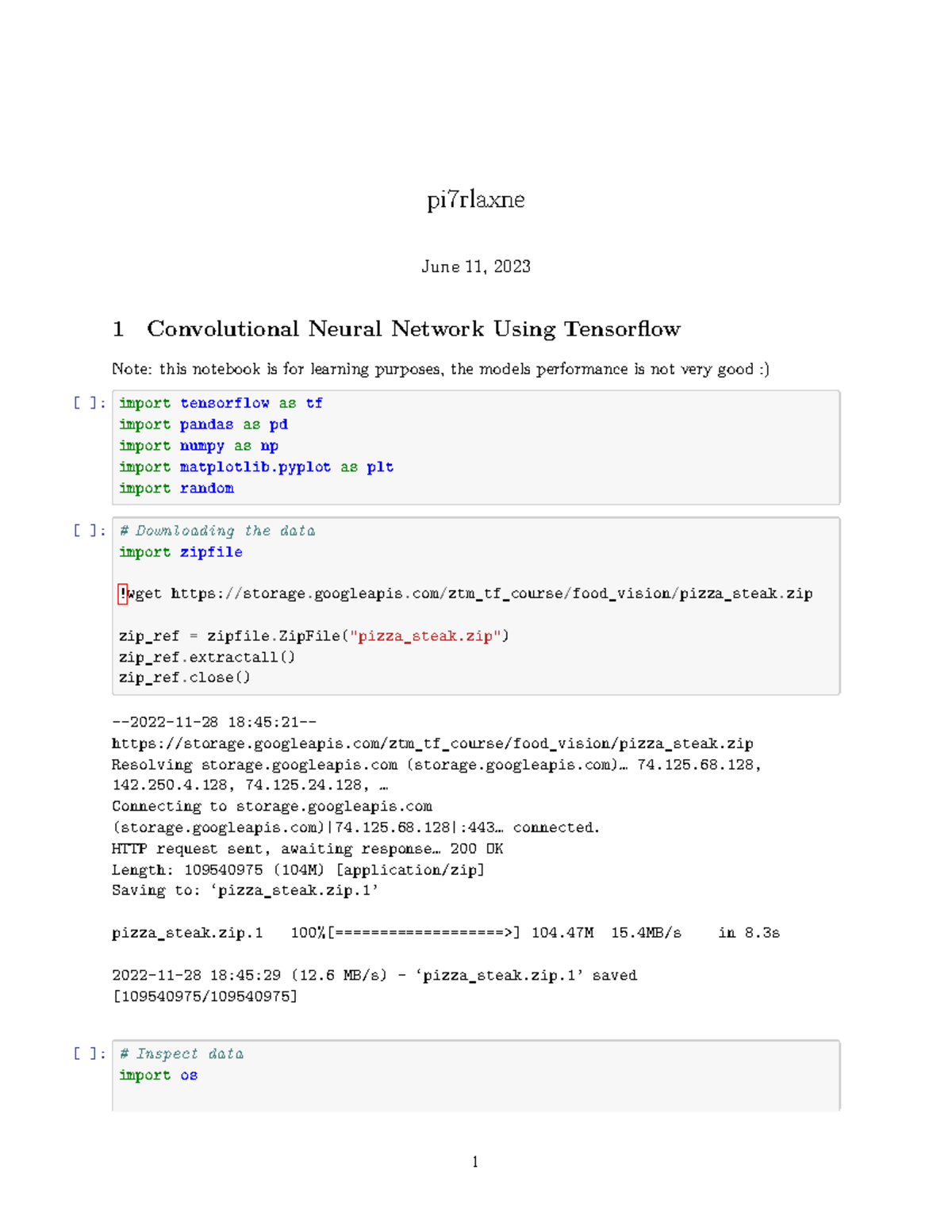 02 CNN Tutorial and Implementation Using TensorFlow - Studocu
