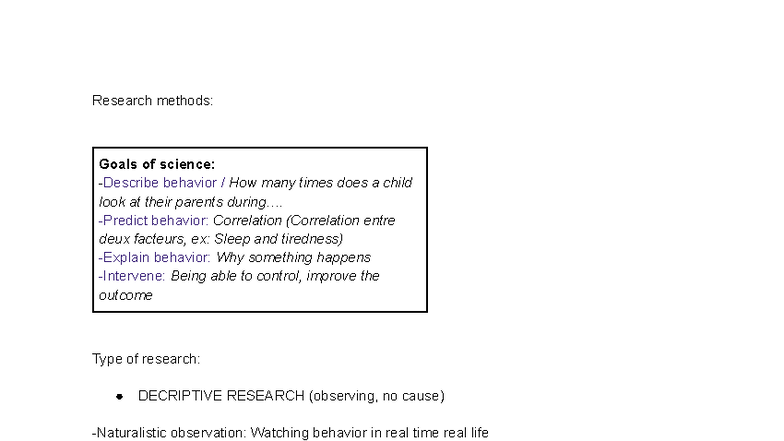 PSYC 100 - Final Exam Notes: Research Methods & Behavior Analysis - Studocu