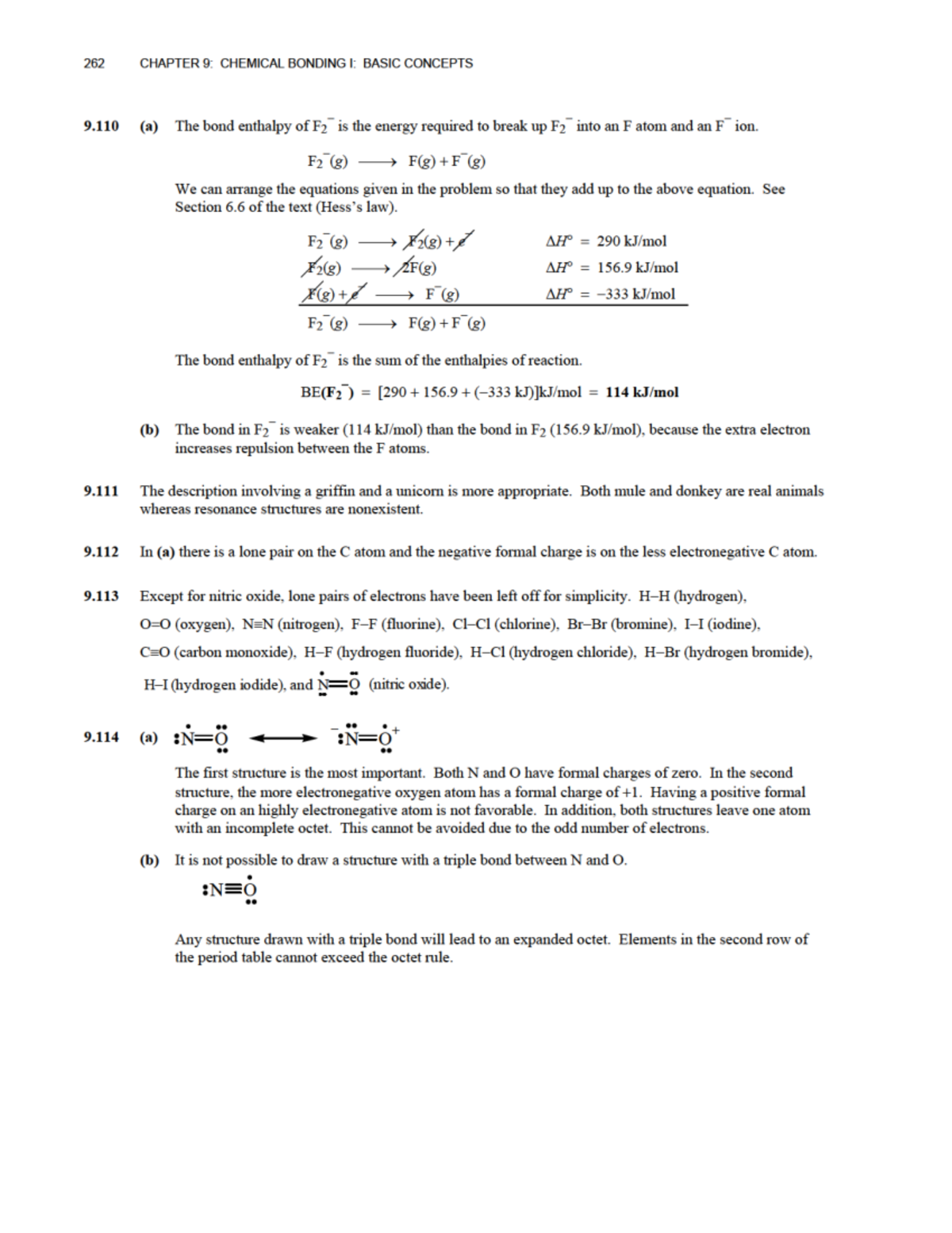 262 CHEMISTRY CH 9: BONDING I - BASIC CONCEPTS SOLUTIONS - Studocu