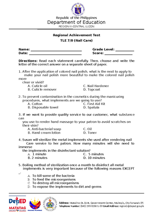 Action PLAN IN TLE Subject - ACTION PLAN IN T.L S. Y. 2024- PROJECTS ...
