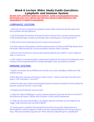 Immune System Problems Overview: BIOL&242 - Final Exam Study Guide ...