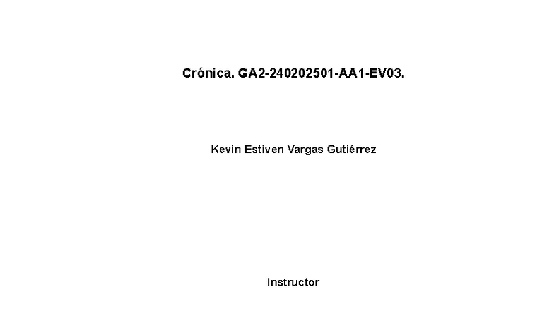 Crónica: Análisis y Desarrollo de Software - Ficha 2025 - Studocu