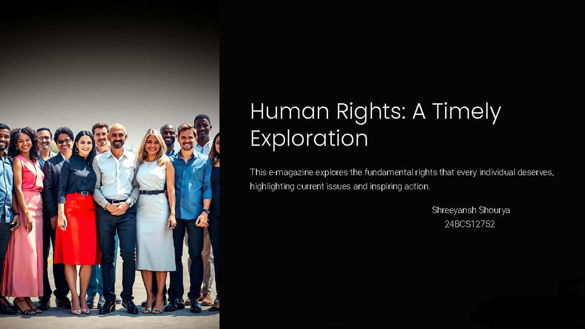 Human Rights: A Comprehensive Overview (24BCS12752) - Studocu