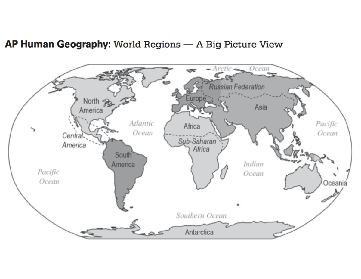 APHG Regions: A Comprehensive Overview of World Geography - Studocu