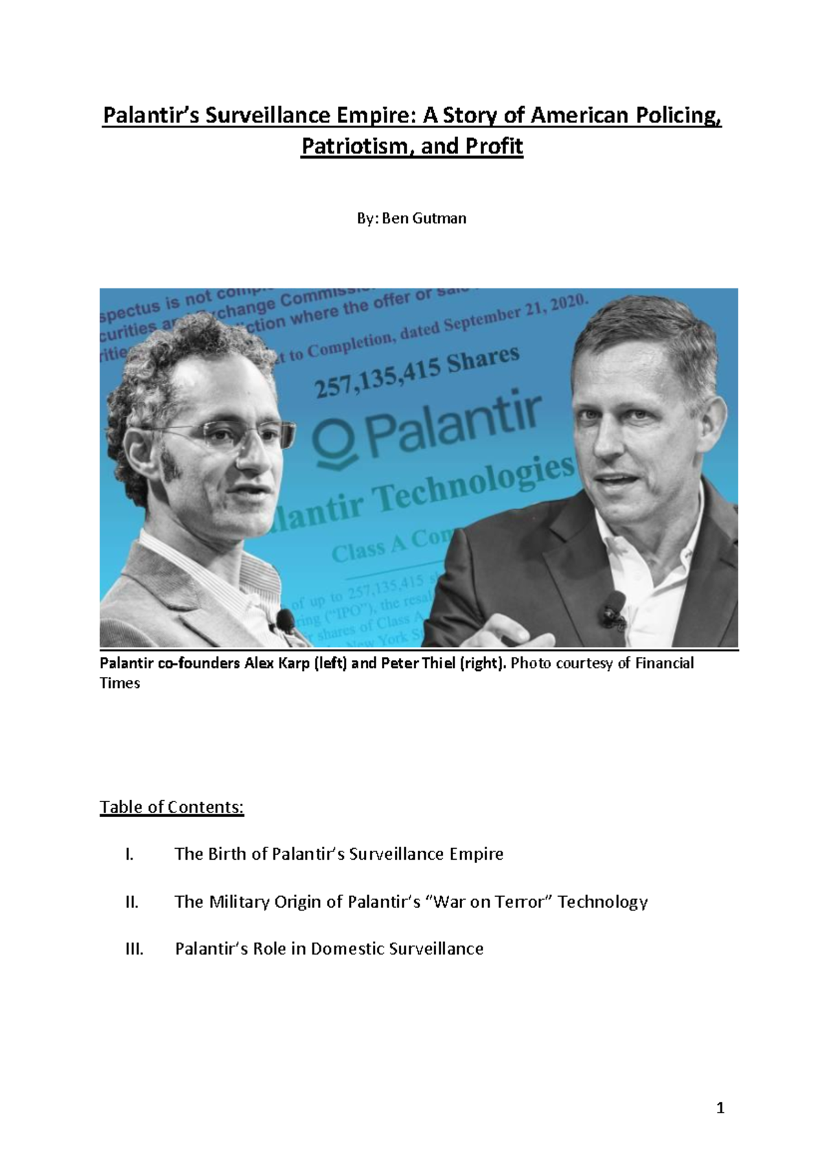 Palantir's Surveillance Empire: Insights on American Policing and ...