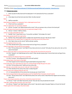 Exploring the Prairie Ecosystem Gizmo Answer Key - Name