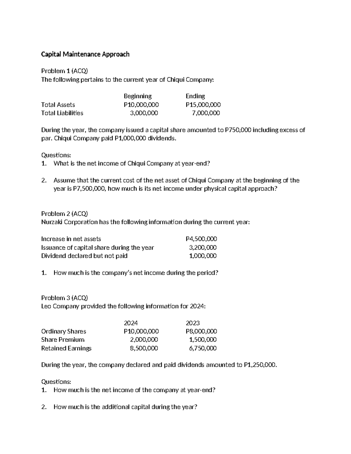 ACC 124 Capital Maintenance Approach COPY - Capital Maintenance ...