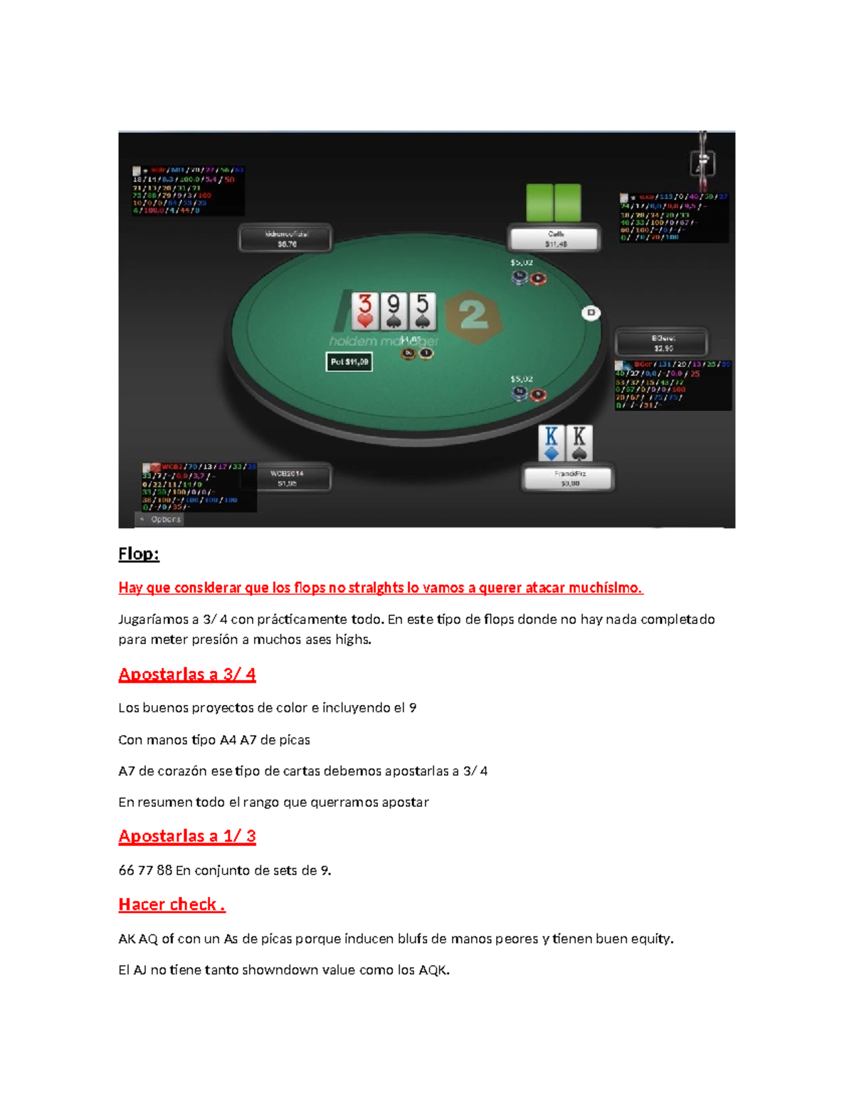 3 efew ewfwefwef ef - Hay que considerar que los flops no straights lo ...