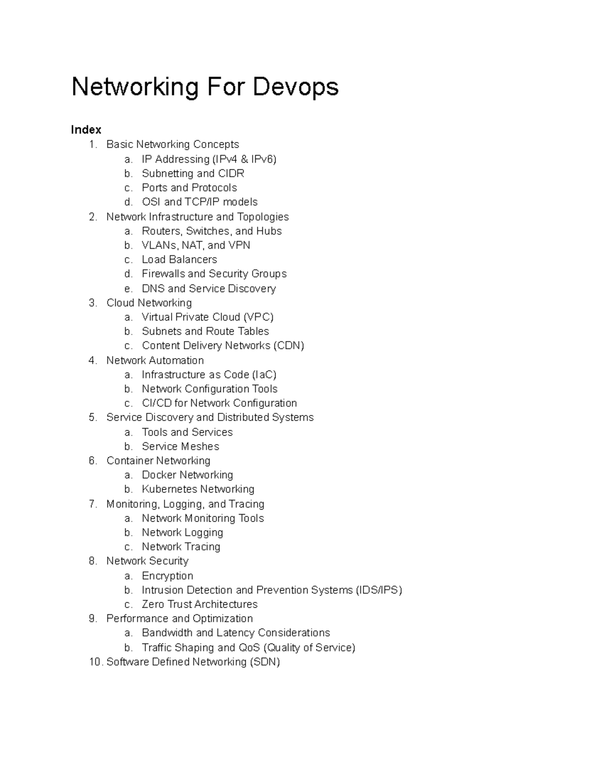 Networking for DevOps: Essential Topics and Concepts - Studocu