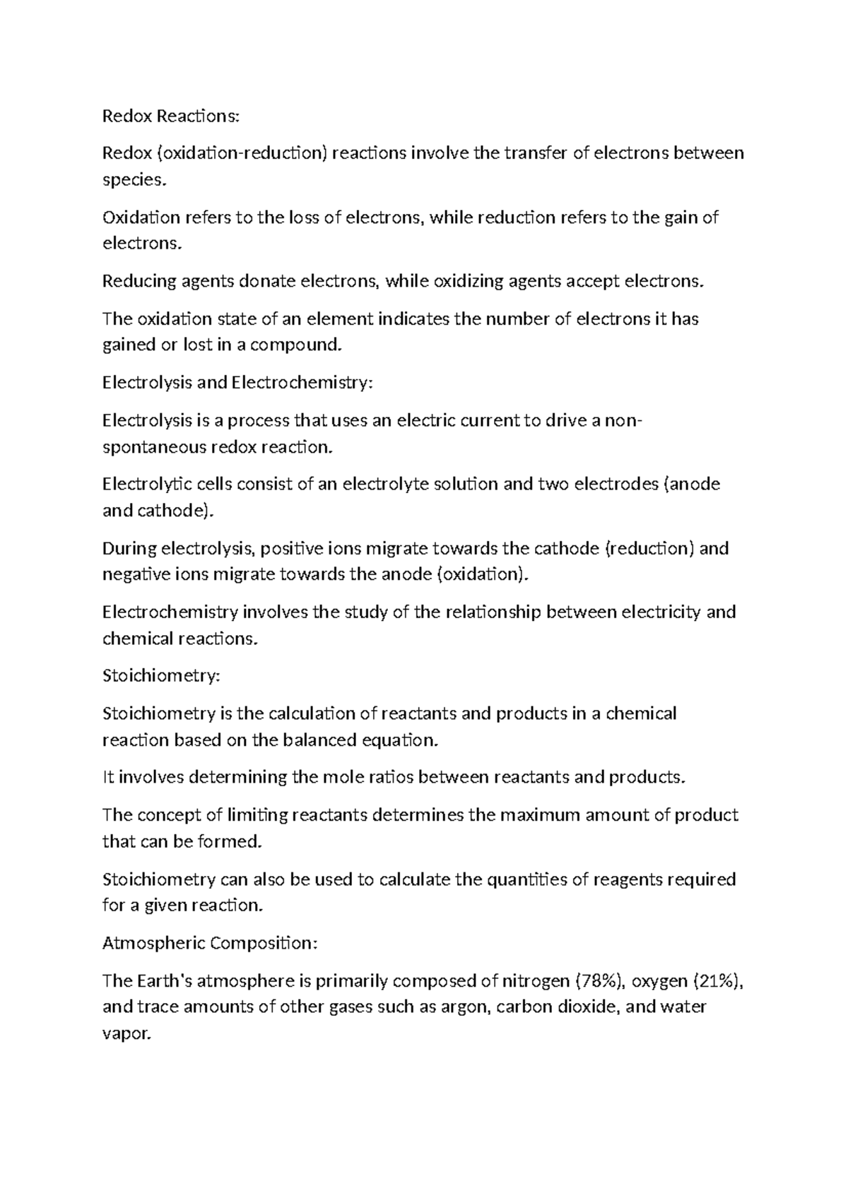Chem 3iio Redox Reactions: Electron Transfer & Stoichiometry Insights ...