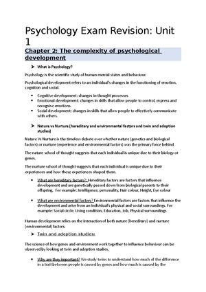 [Solved] Identify the three aspects of psychological development and ...