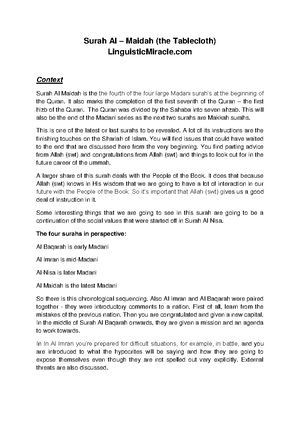 4 - Surah-al-Nisa-(the Women)-Linguistic Miracle - Surah Nisa (4) – the ...