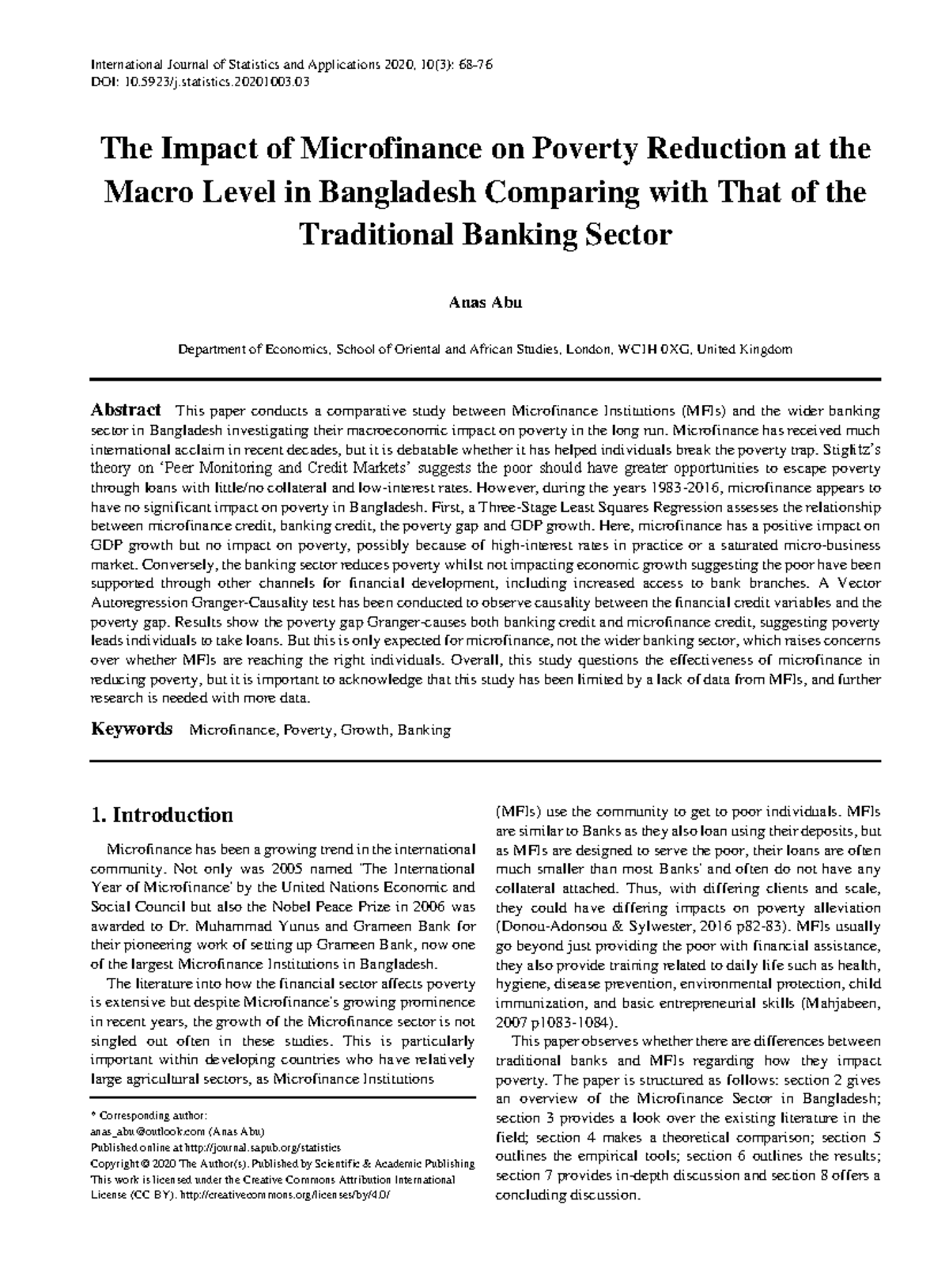 The Impact of Microfinance vs Traditional Banking on Poverty Reduction ...