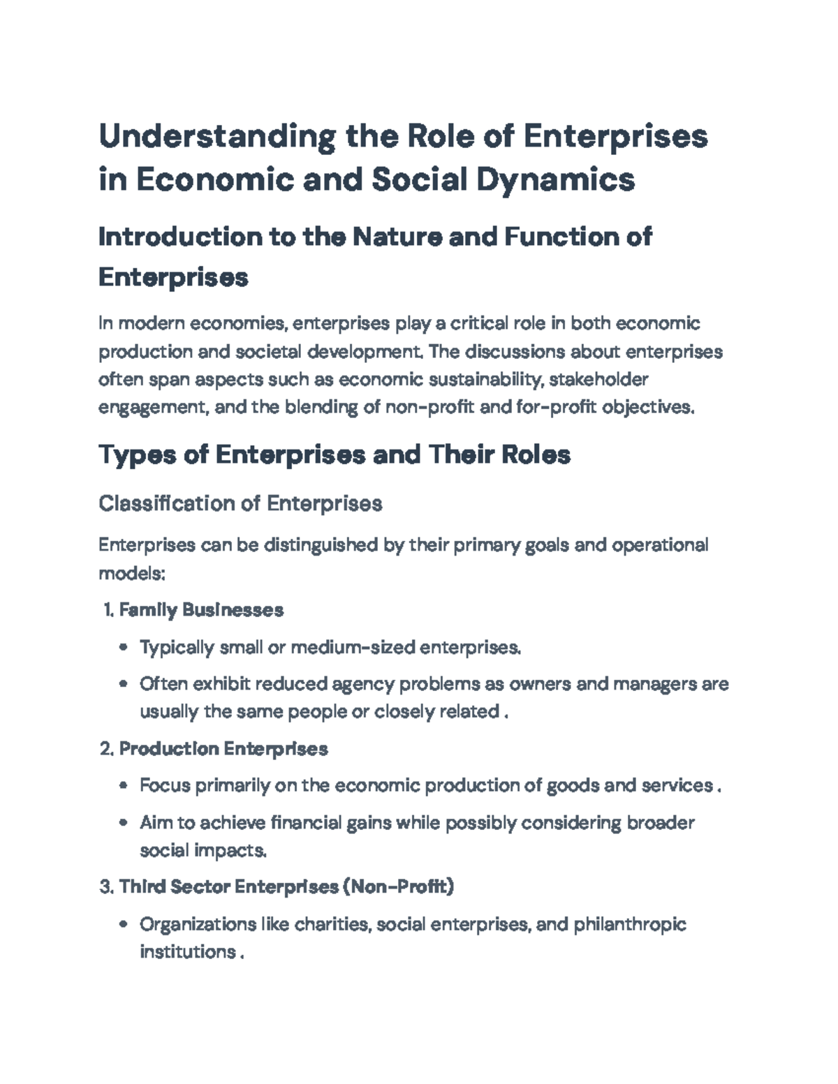 Understanding Enterprises: Roles, Types, and Strategic Importance ...