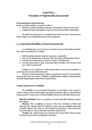Lesson 14 Feedbacking AND Communicating Assessment Results - Lesson 14 ...