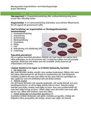 Exempel teoretisk referensram 2 - 4. Teori 4 Kultur Att kultur är något ...