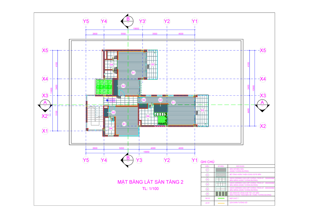 Mat bang lat san-Model - pdf - B - A - A - B - +3. +3. X Y2 Y X X X X X X X Y4 Y3 Y2 Y Y5 Y Y ...