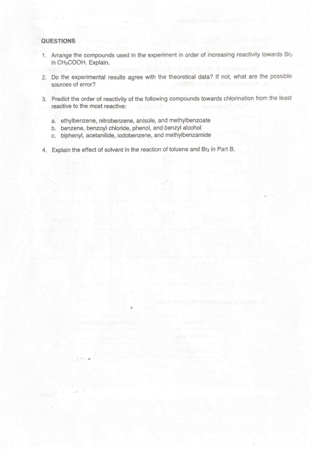 Chemistry 101: Reactivity Questions & Analysis Practice PDF - Studocu
