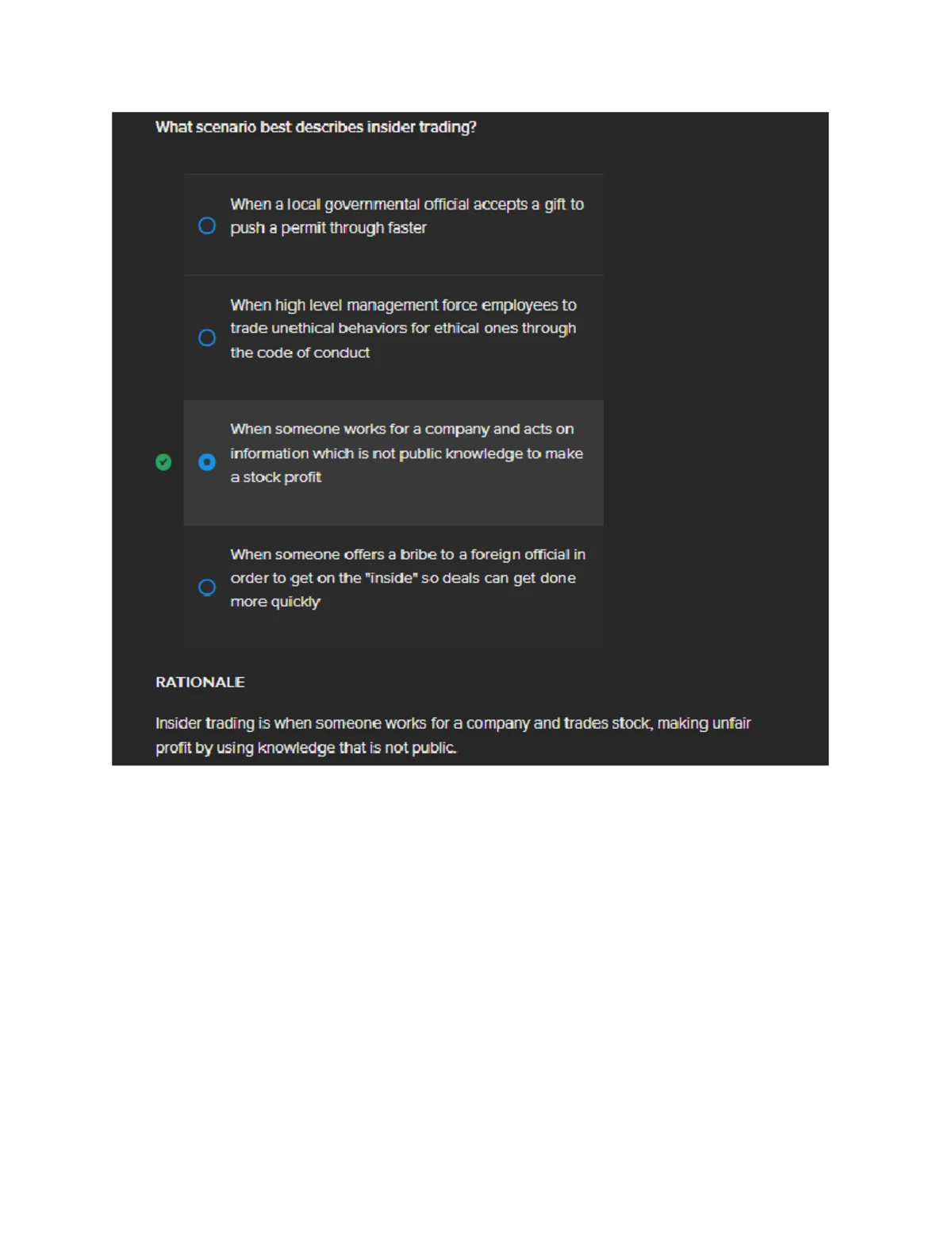Business Ethics ( BUS 309 ) Touchstone 2 Review A Code of Ethics - Business Ethics Touchstone 2 ...