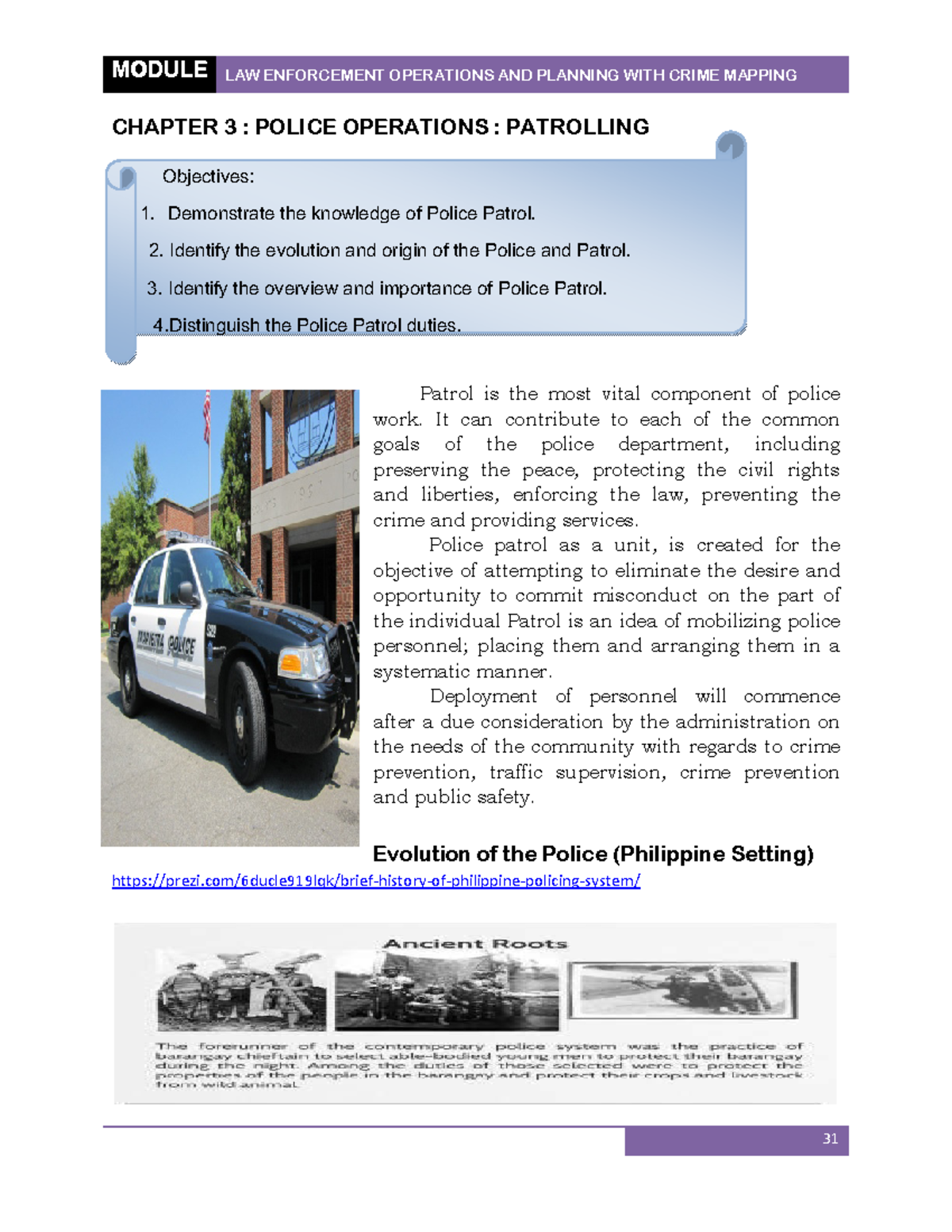 Chapter 3 - Police Operations: Understanding Patrolling and Its ...