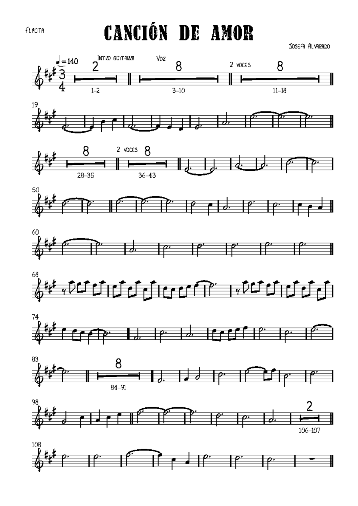 Canción de Amor - Flauta - 11 - 2026 Final Exam Notes - Studocu
