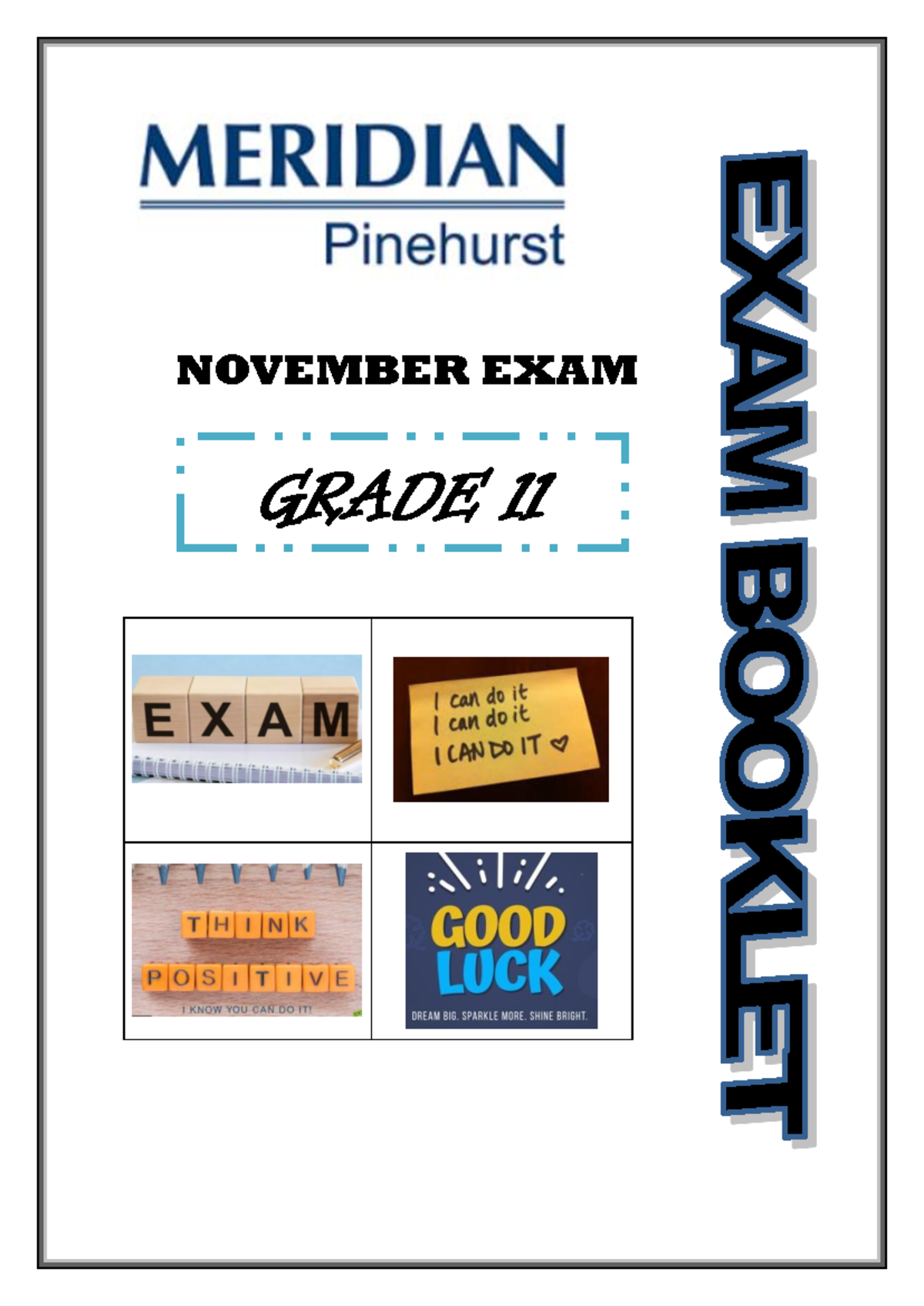 Grade 11 November Exam Booklet for All Subjects - Studocu