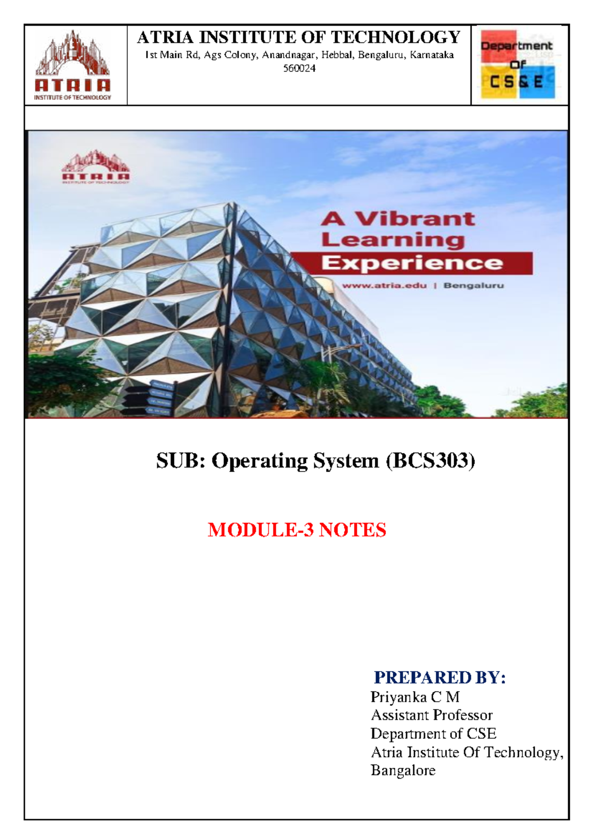 Operating Systems BCS303: Module 3 - Process Synchronization Notes ...
