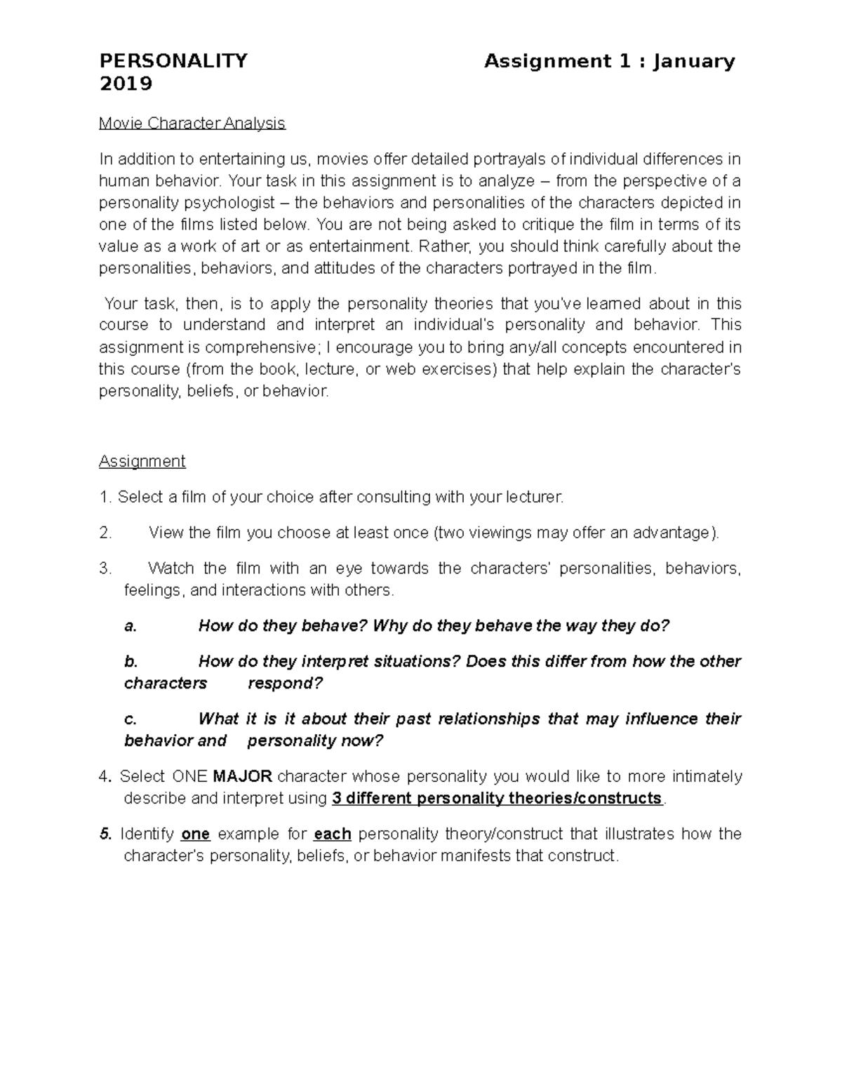 PERSONALITY 2019: Analyzing Movie Characters through Psychological ...