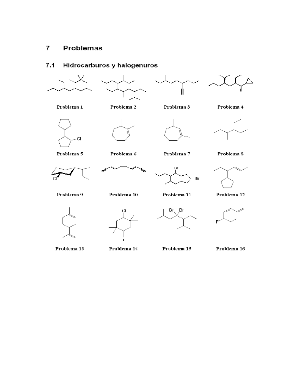 Problemas de nomenclatura orgánica (3E, 5Z) y aditivos químicos - Studocu