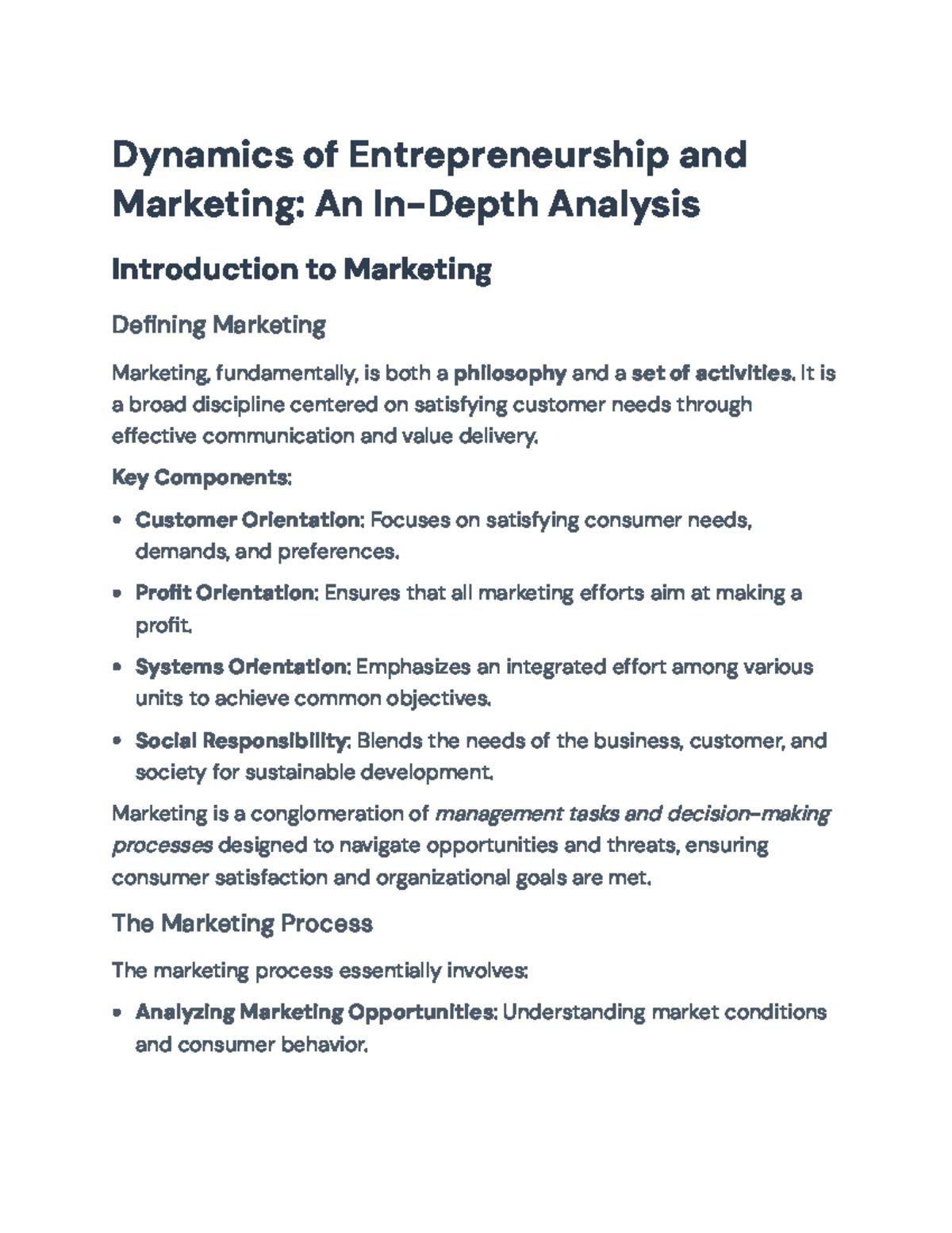 Dynamics of Entrepreneurship and Marketing: Key Concepts and Strategies ...