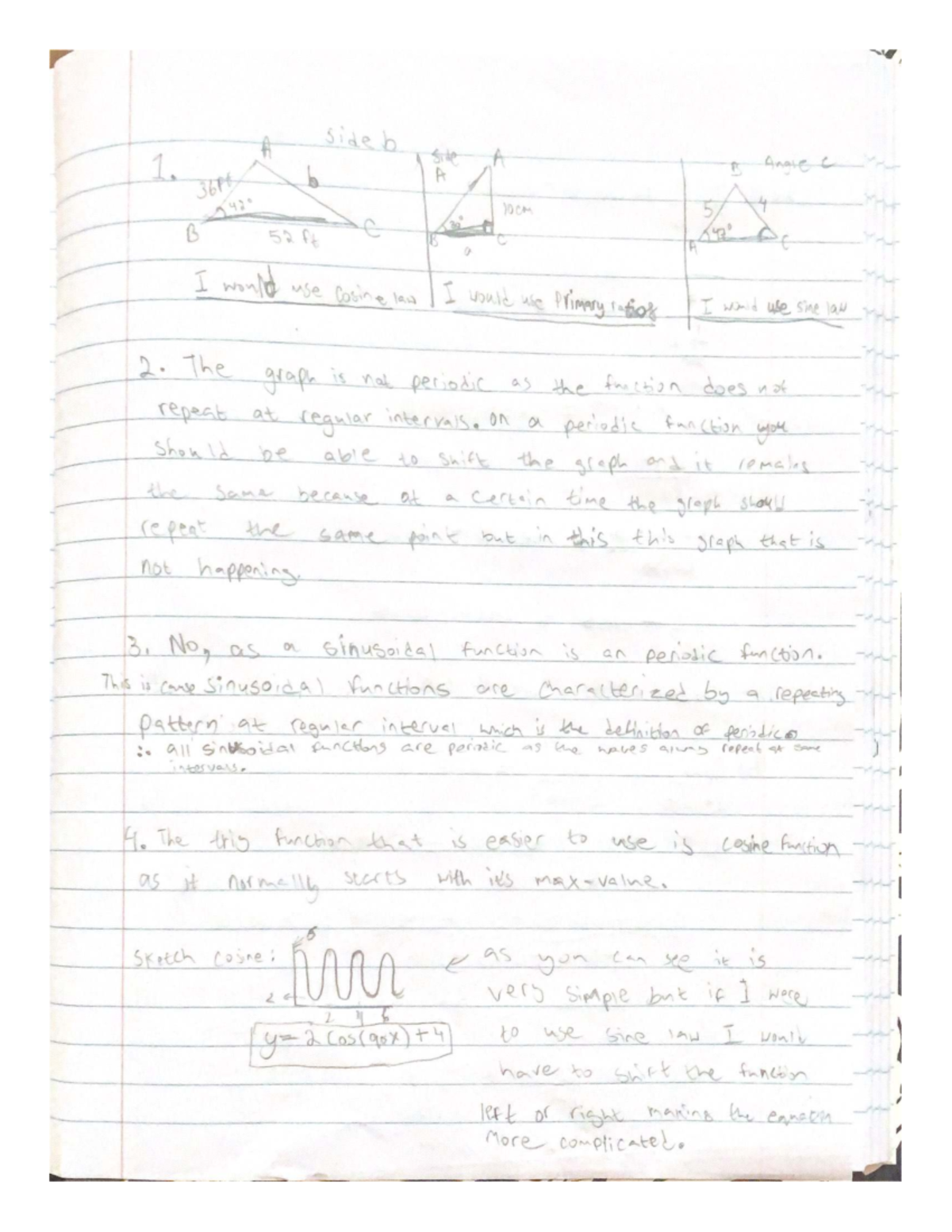 Unit 4 test pt 2 - Test for unit 4 answers - A sideb 1. side A b A B ...
