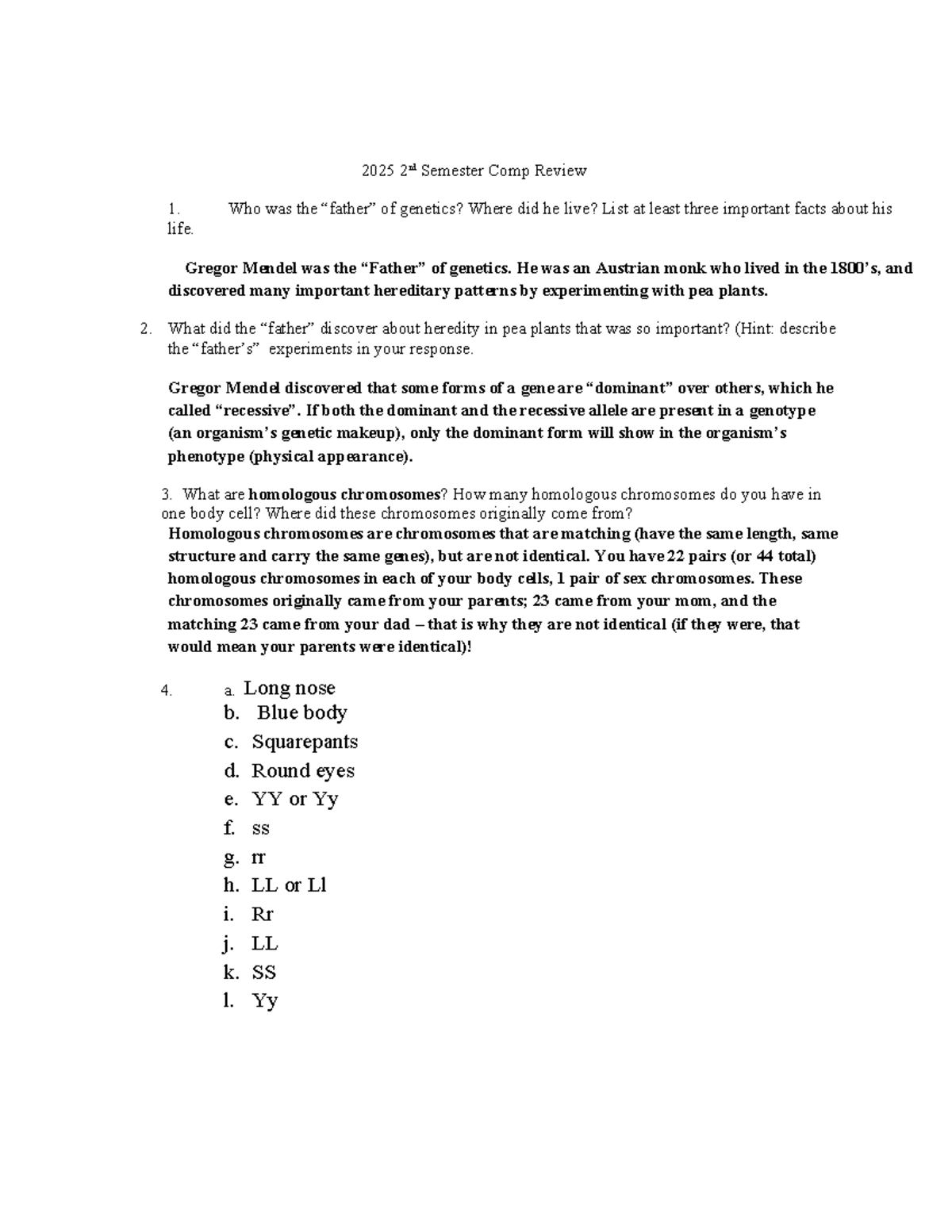 Biology 101: Evolution & Natural Selection Final Exam Review Guide ...