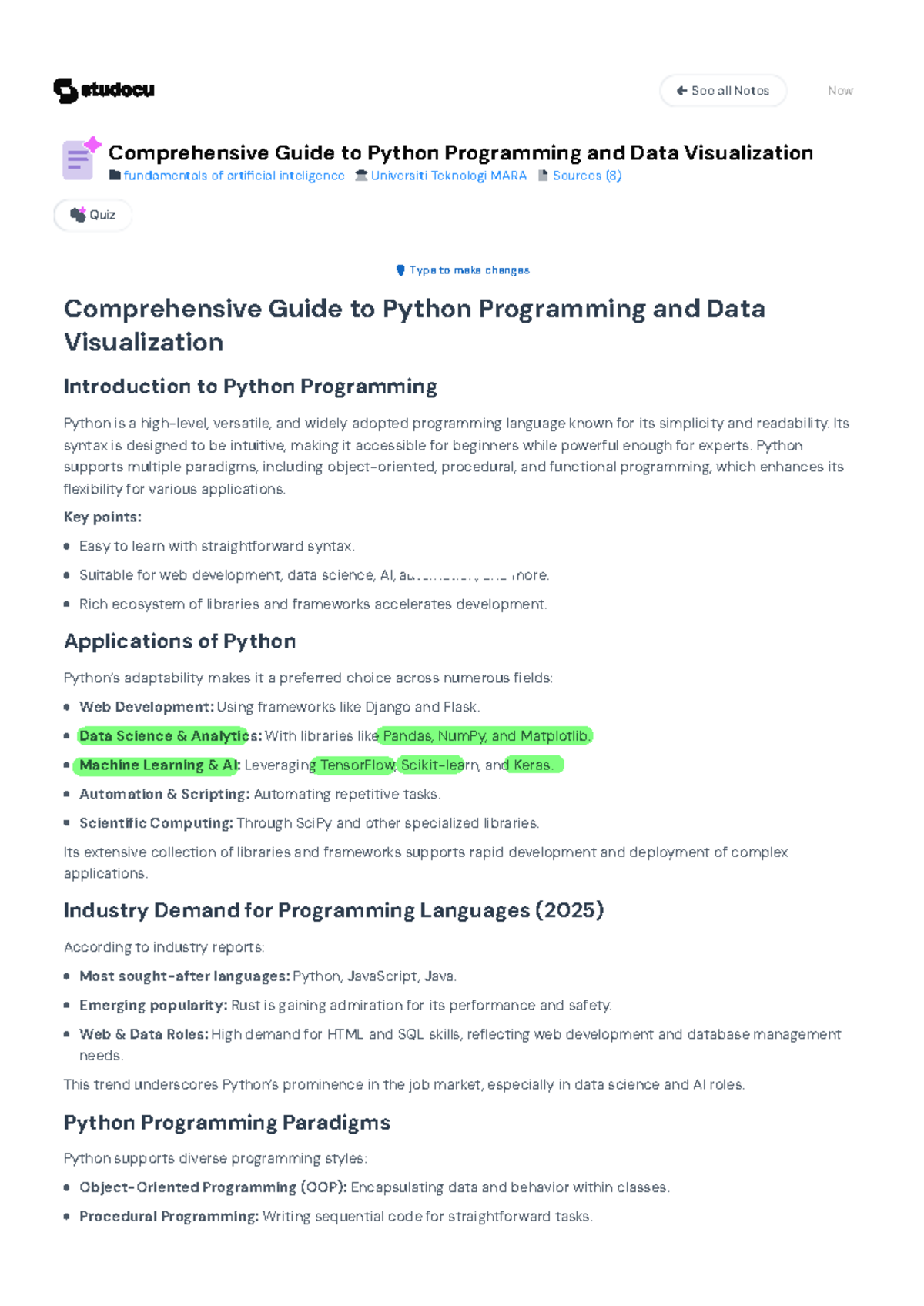 Comprehensive Guide to Python Programming & Data Visualization (CS101 ...