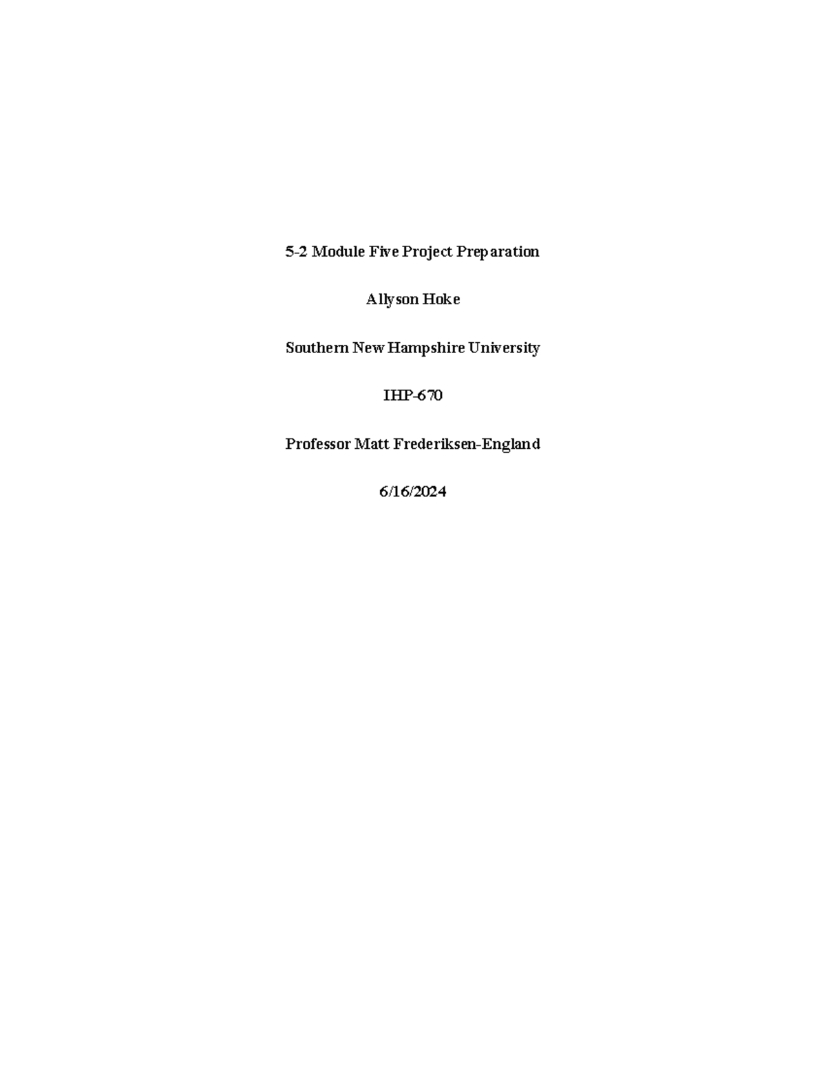 IHP-5-2 Module 5 Project Budget Planning & Resource Allocation - Studocu