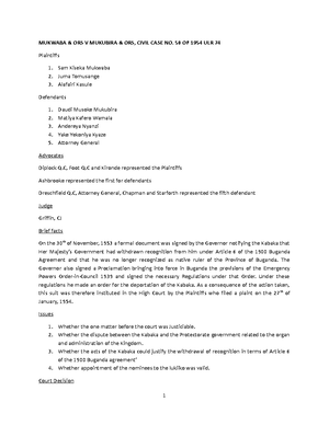 Statutory Declaration - THE REPUBLIC OF UGANDA IN THE MATTER OF ...