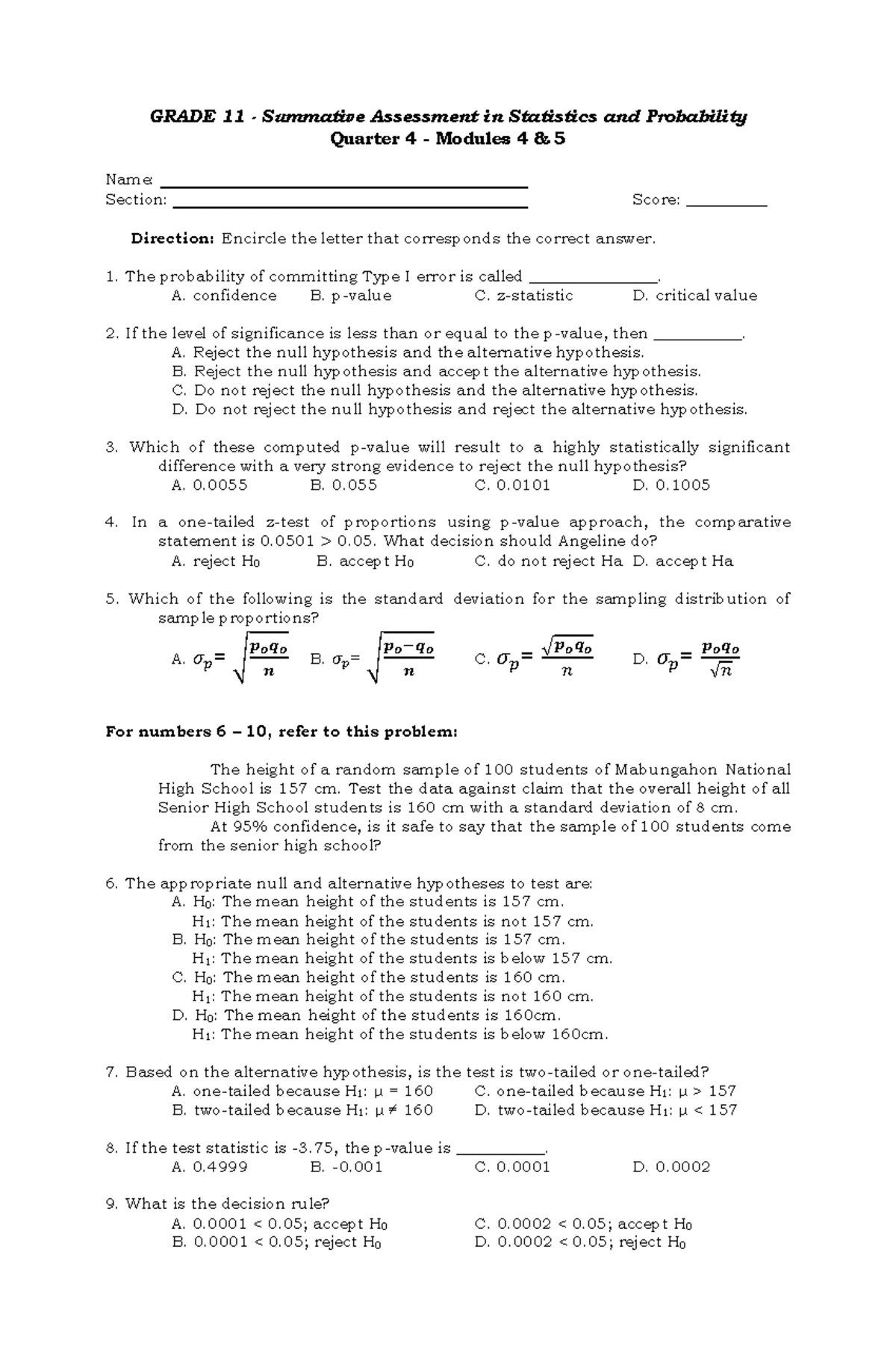 CS-Form-No 4: Certification of Assumption to Duty for Teachers - Studocu
