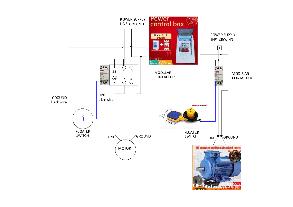 Motor Pump drawing line diagram - Basic ELectrical Engineering - MOTOR GROUND LINE A2A 1 3 2 4 ...