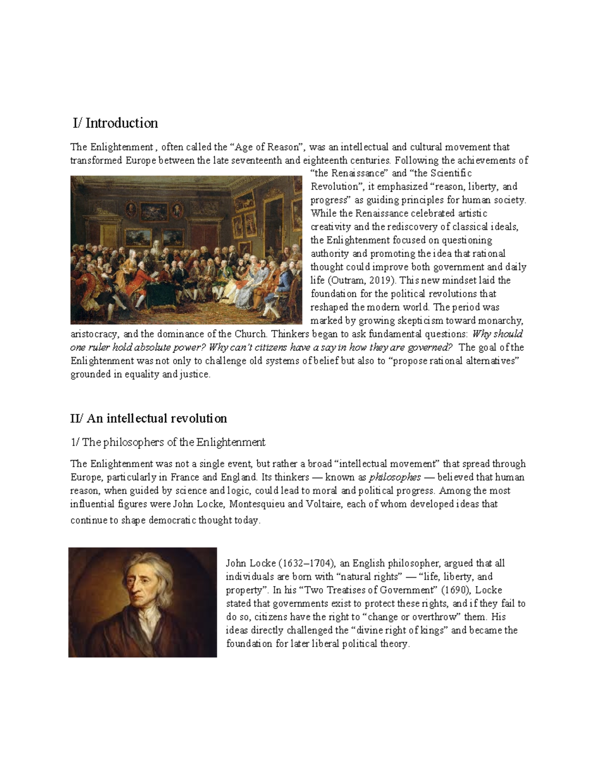 Essay-WH-1: The Enlightenment and Its Impact on Modern Society - Studocu