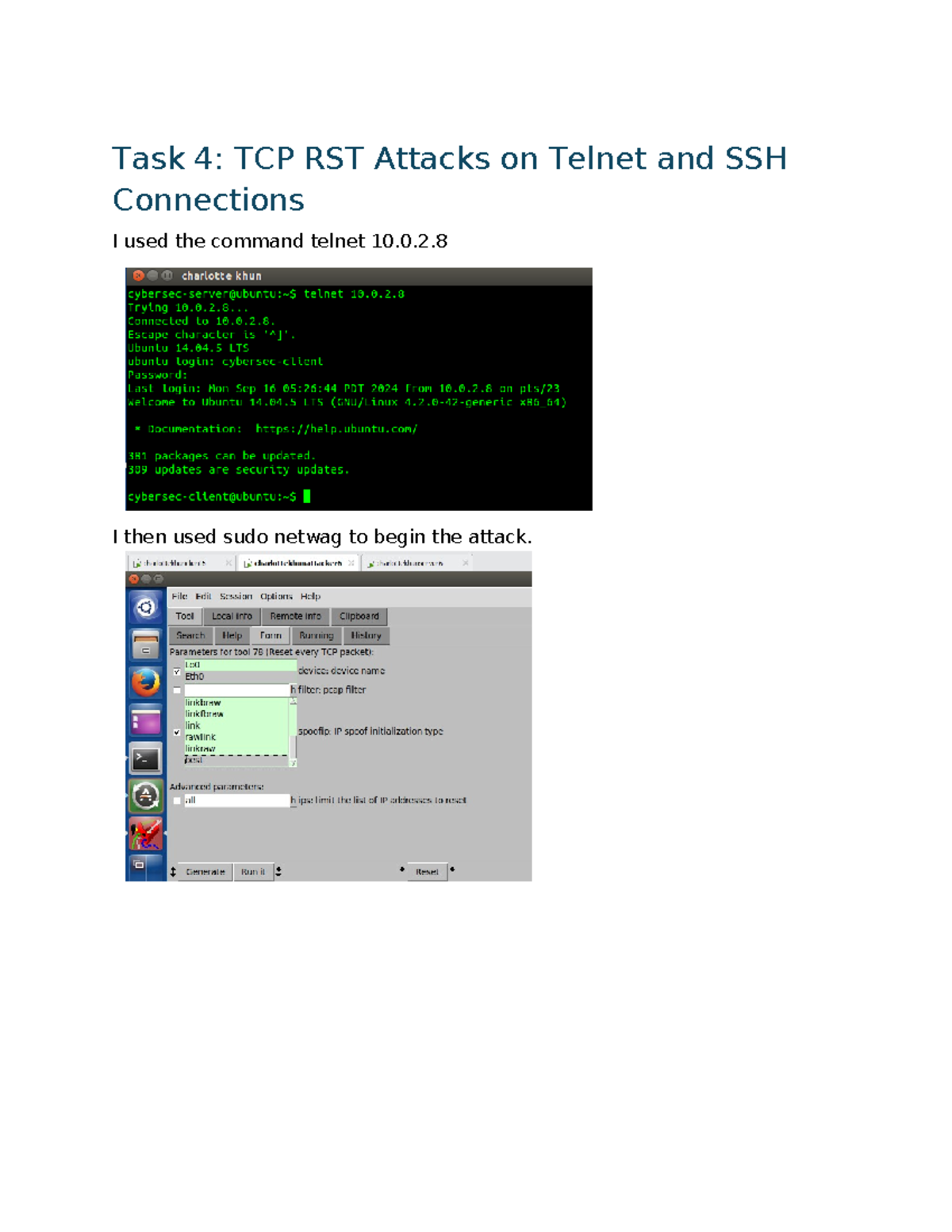 Cybersecurity Lab 5: TCP RST Attacks & Session Hijacking Analysis - Studocu