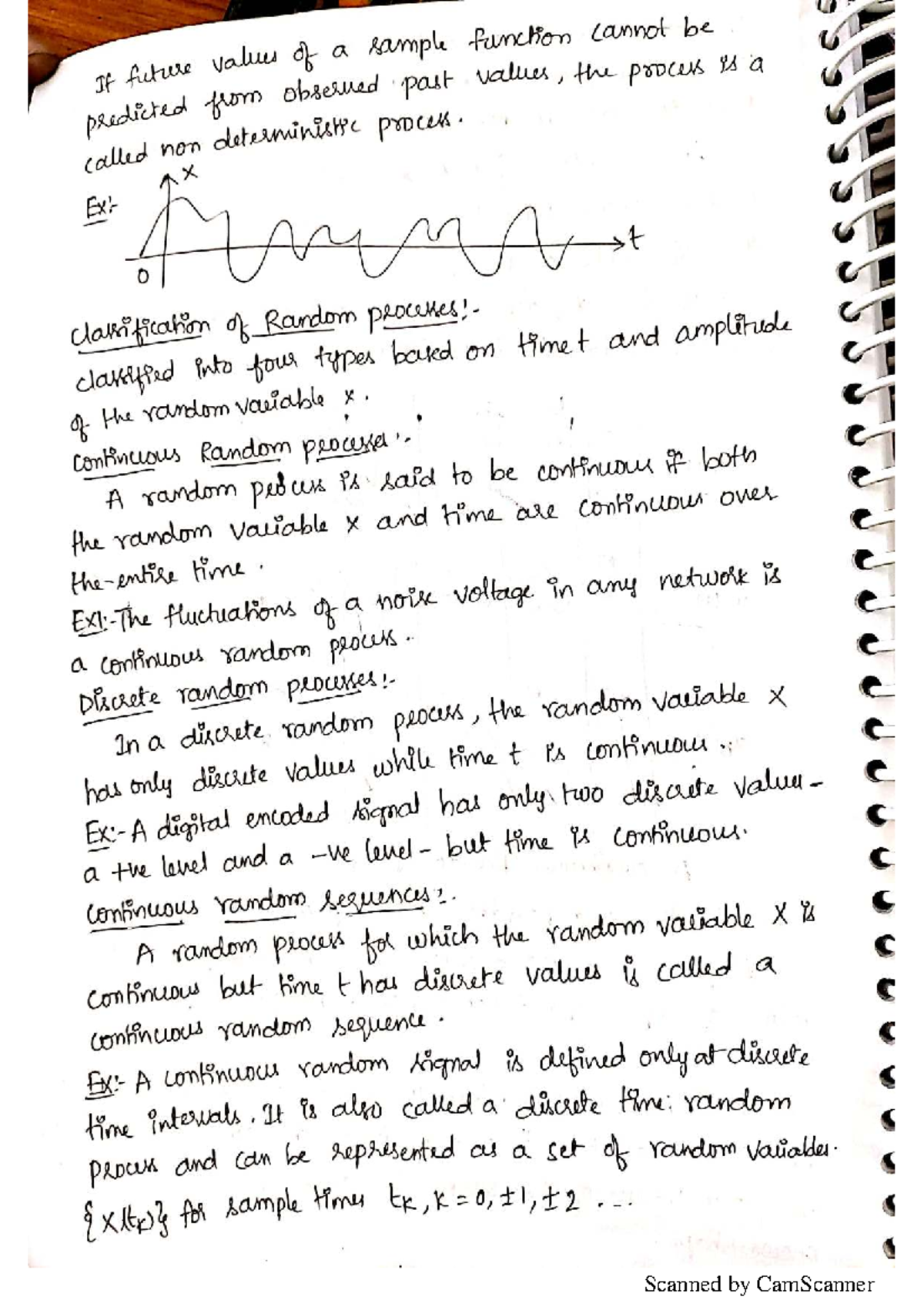 Unit-3 Important Concepts in Random Processes - PTSP - Studocu