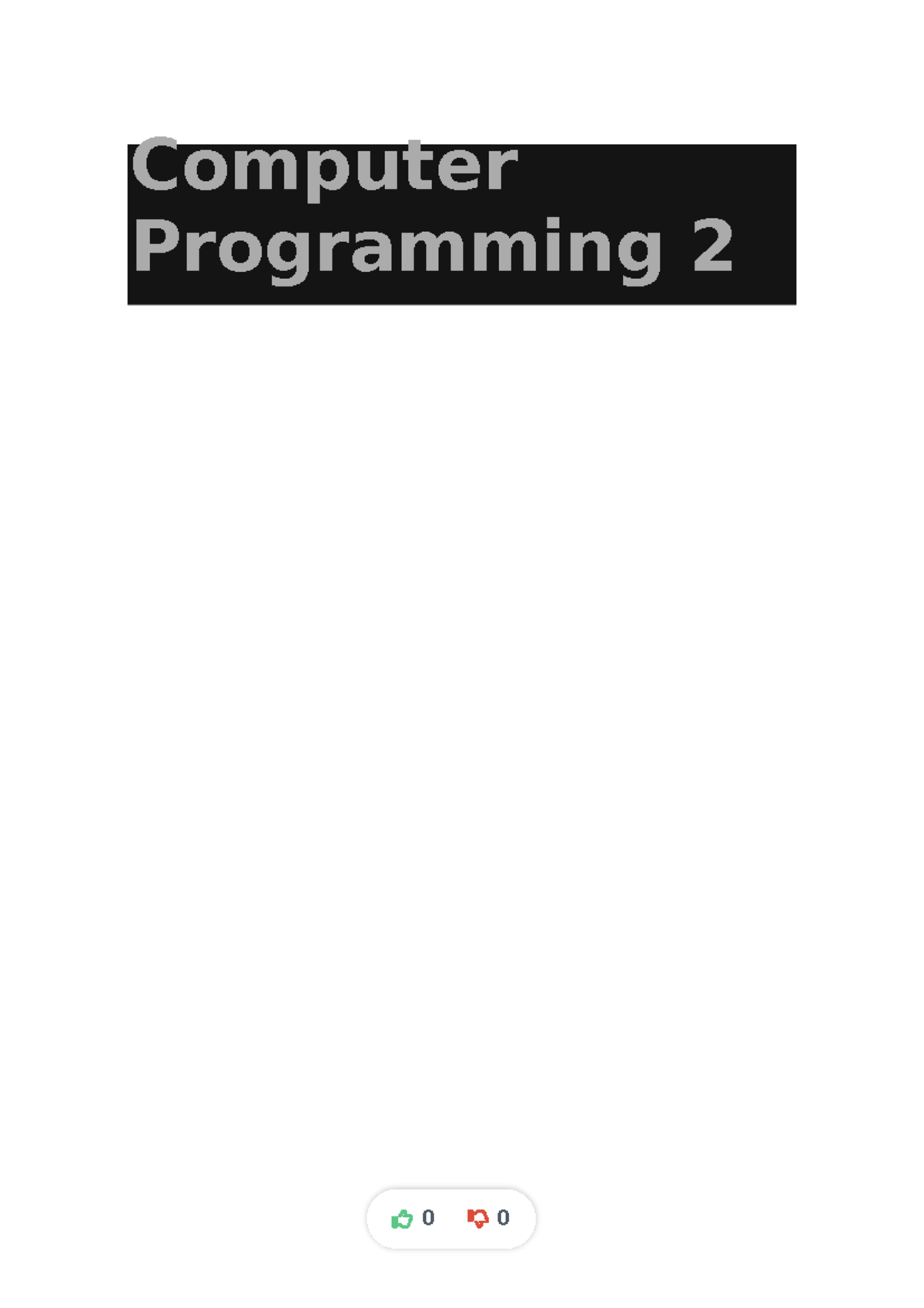Computer-programming-2 compress - Computer Programming 2 Why do we need ...