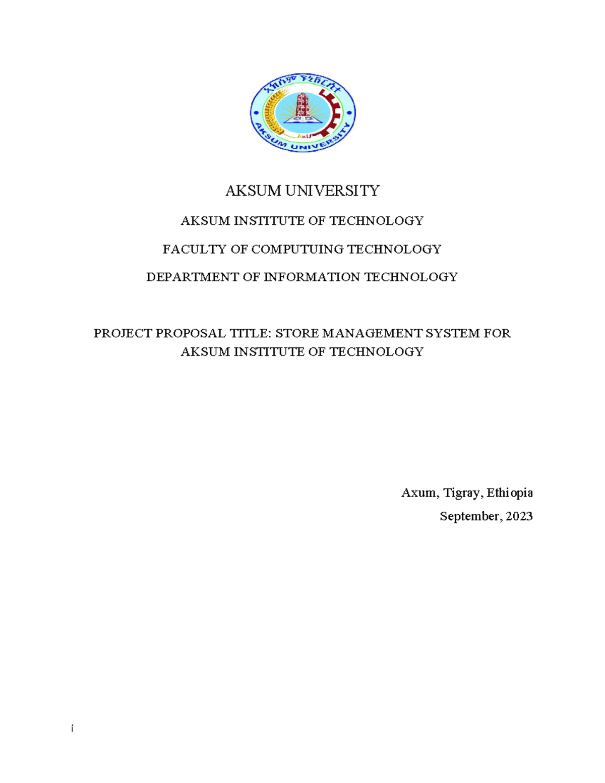 Store Management System Project Proposal for AIT (IT 101) - Studocu